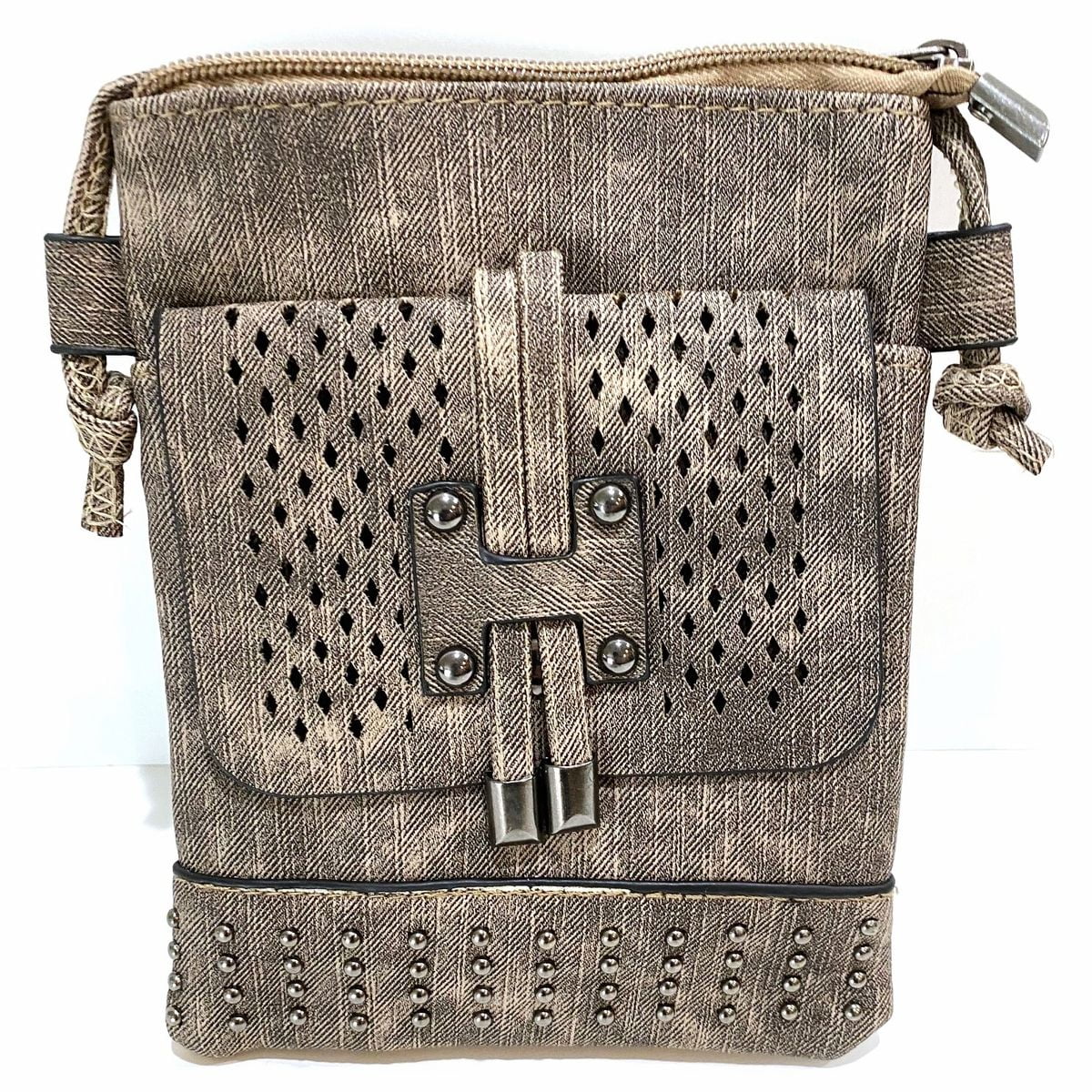 Crossbody Cell Phone Purse with Zipper Top, Side Pocket with Snap ...