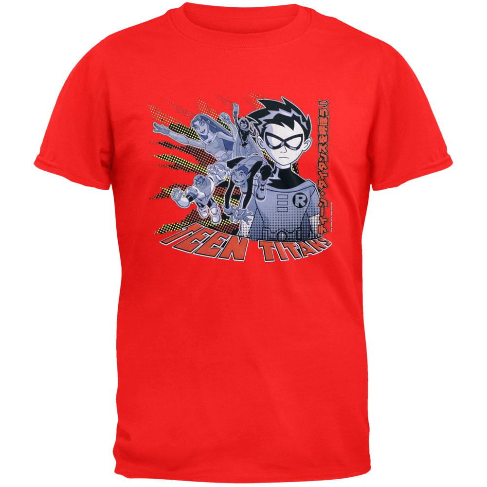Teen Titans - Techno Robin Red Youth T-Shirt - Walmart.com