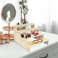 Segolike Wood Display Riser Stand Showcase Fixtures Countertop Jewelry ...