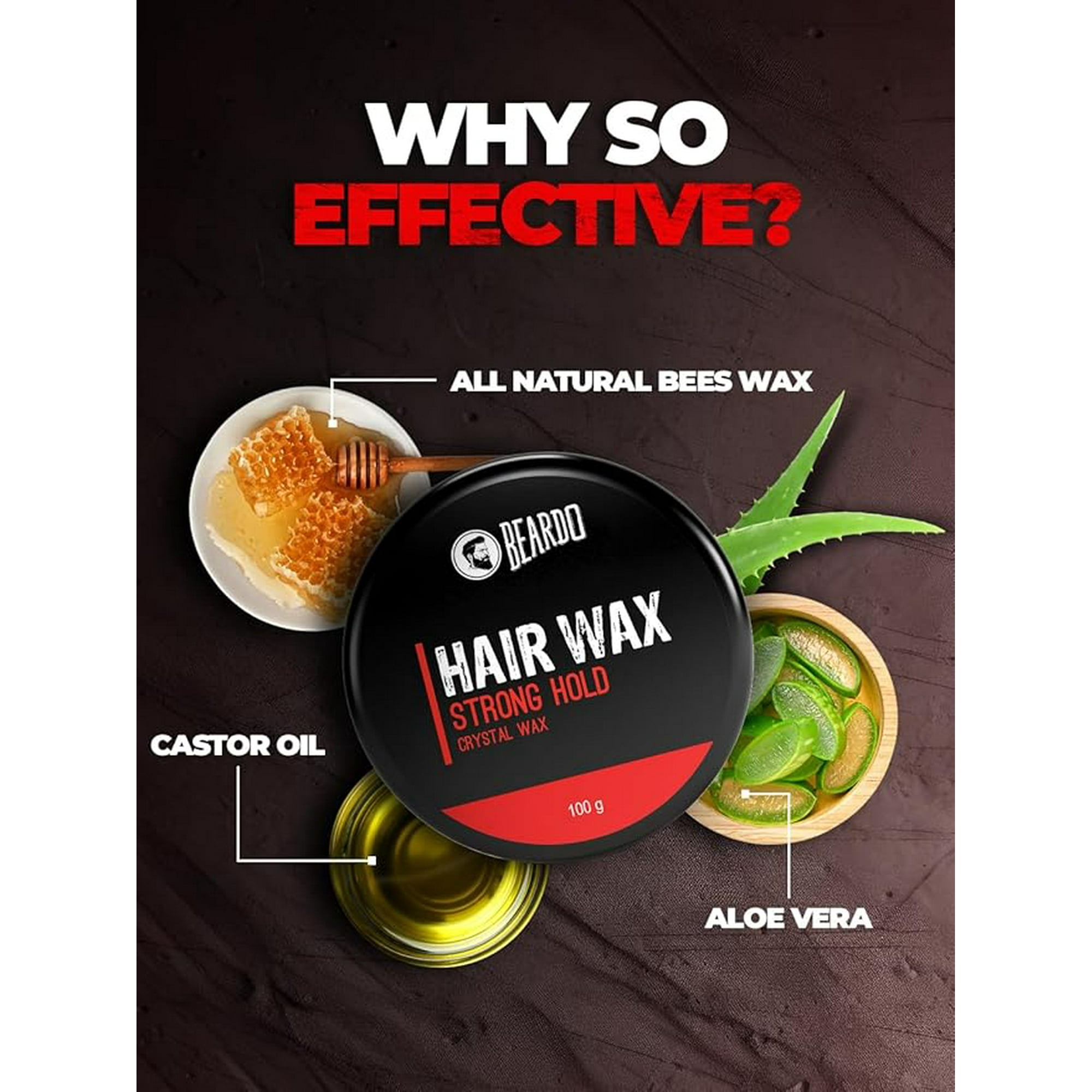 Click here for Beardo Stronghold Hair Wax For Men  100 Gm Crystal... prices