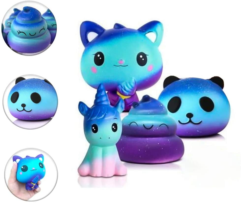 Squishies Slow Rising 4 Pack Squishies Animal Squishy Toys Party Kawaii ...