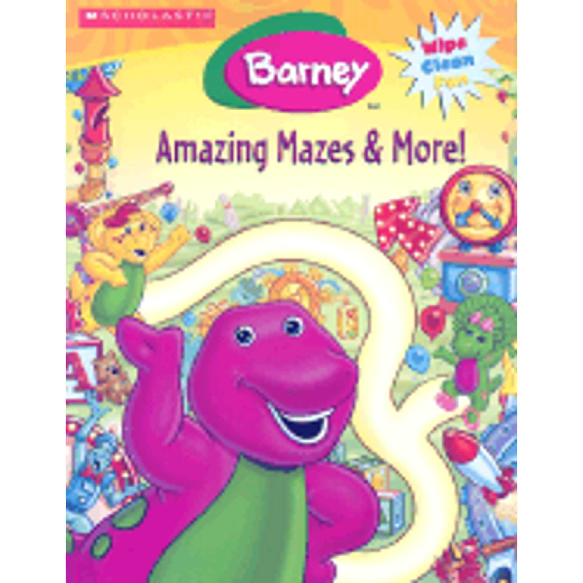 Barney's Amazing Mazes & More! Wipe Clean Activity Book - Walmart.com