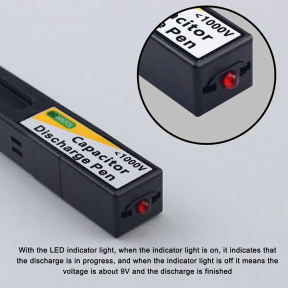 High Voltage Capacitor Discharge Pen with LED AC and DC Discharge 0 ...