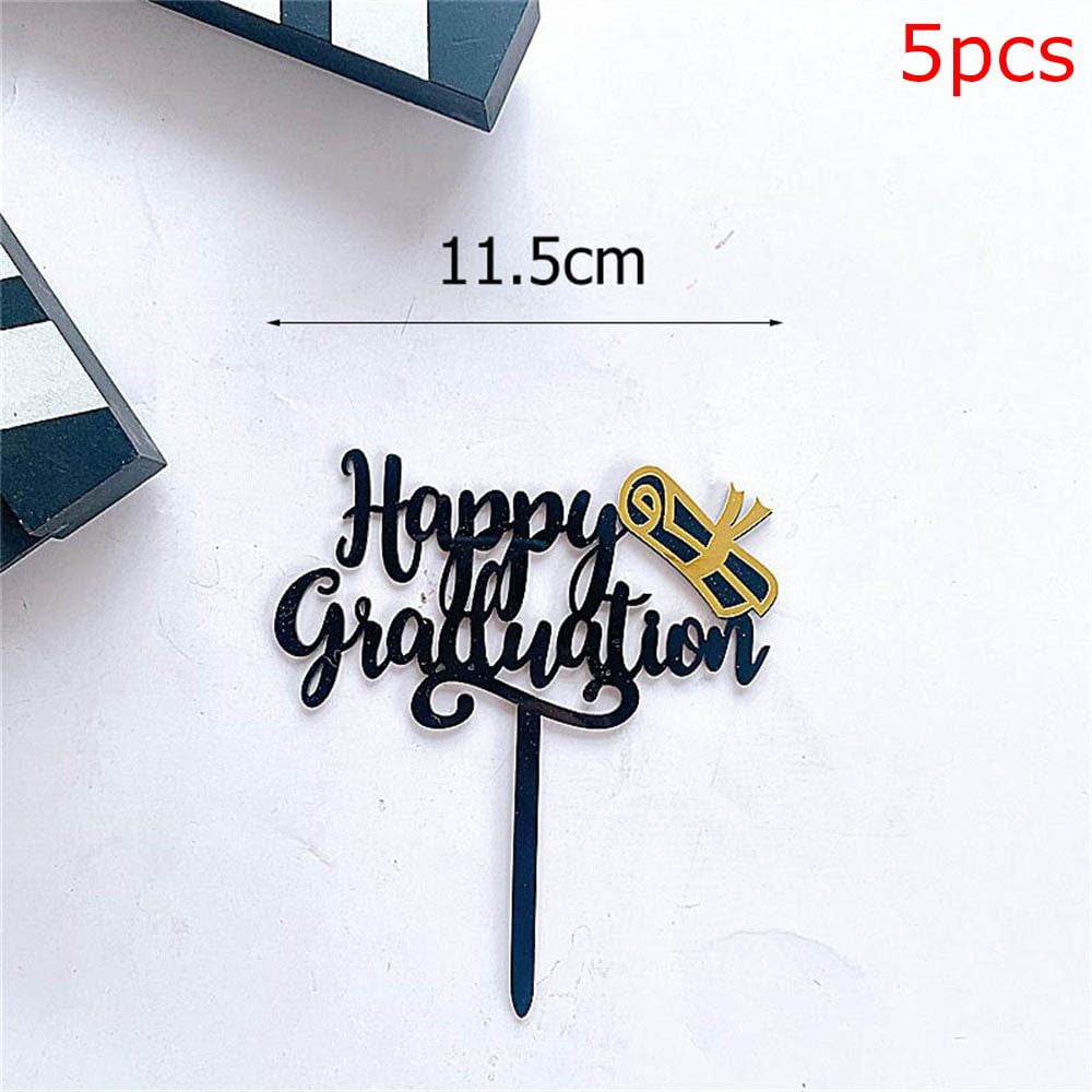 Congrats Grad Gold Bachelor Cap Graduation Ceremony Decor Student ...
