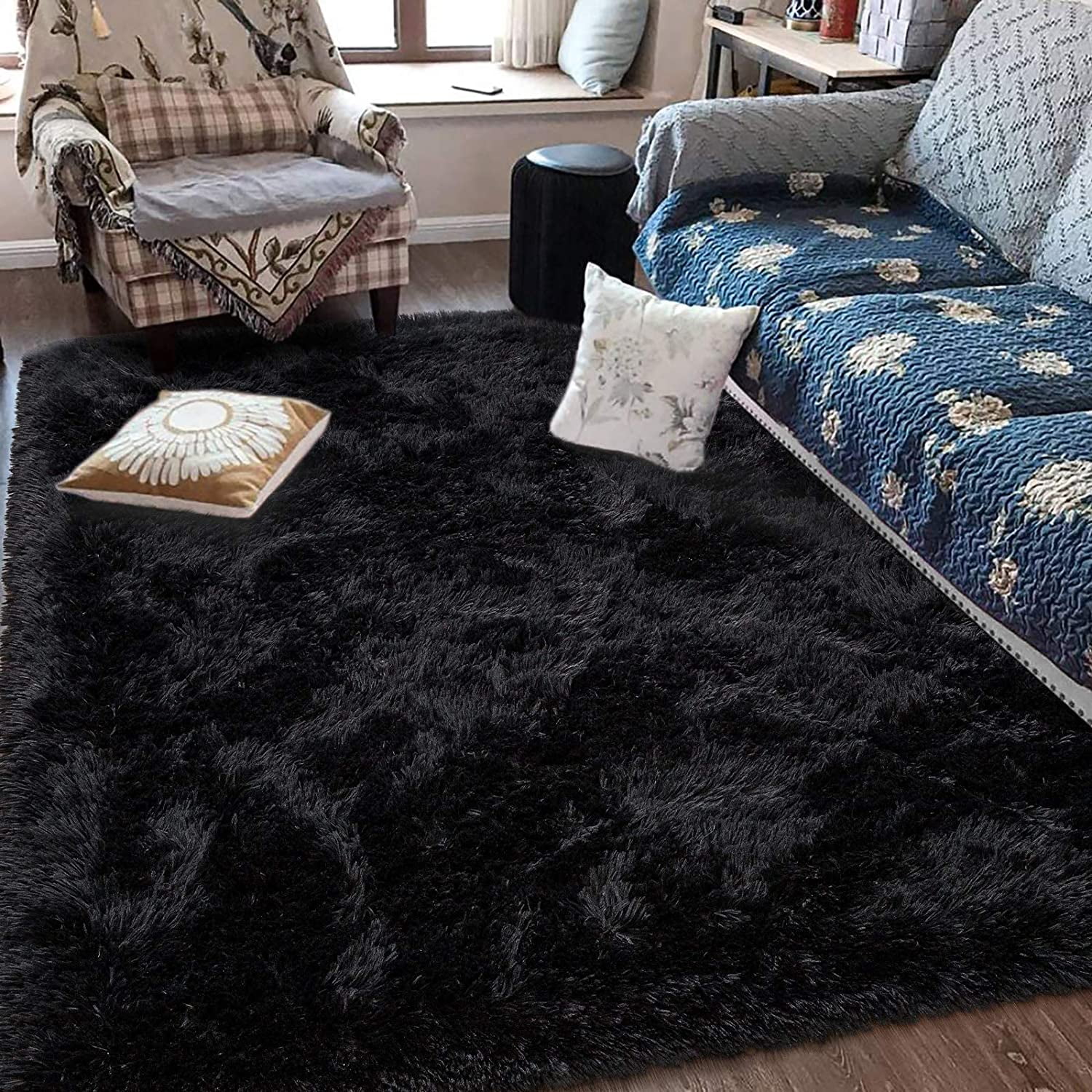 Softlife Stylish Soft Shaggy Velvet Carpet for Living Room/Bedroom ...