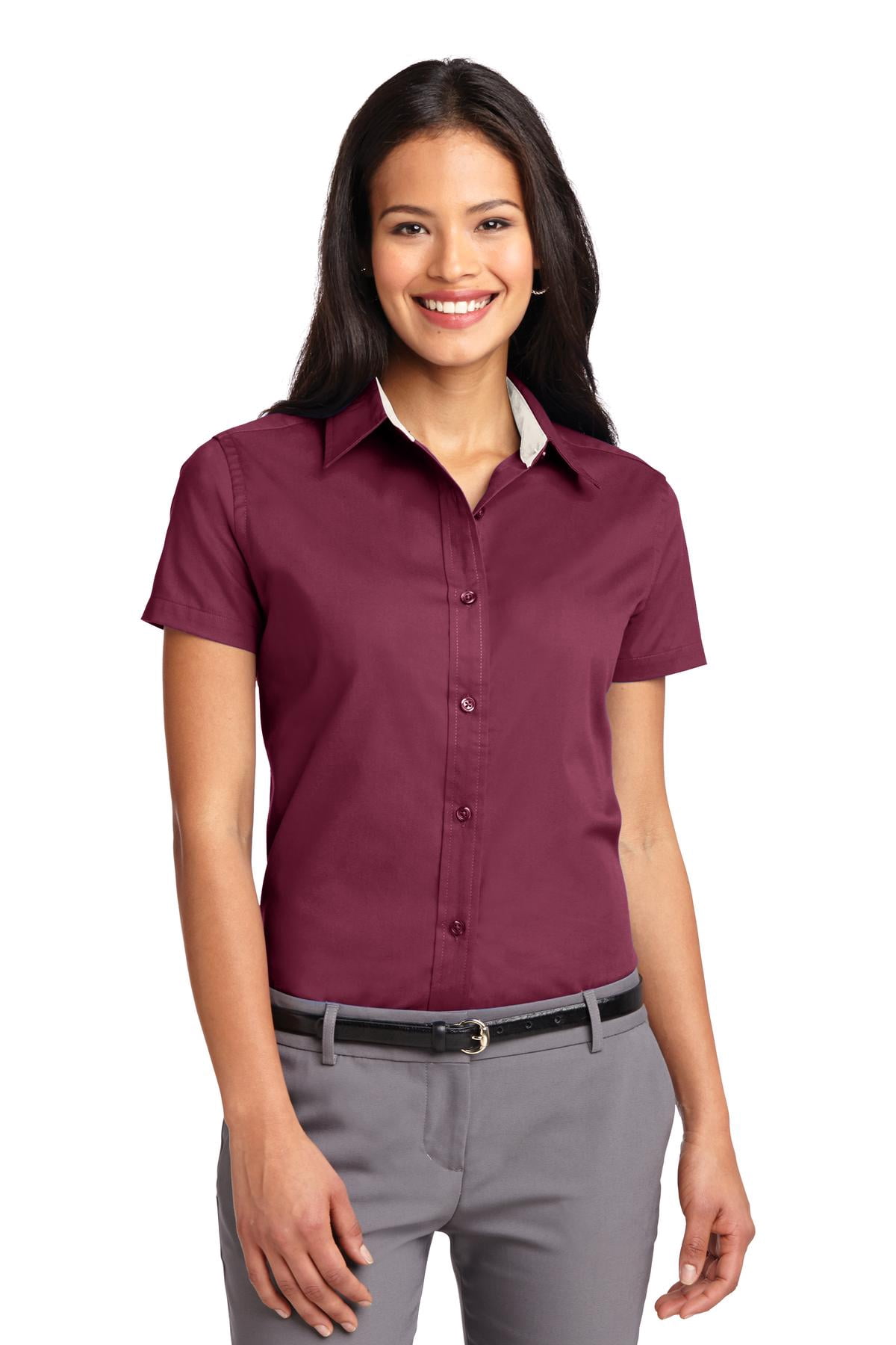 Port Authority Port Authority Ladies Short Sleeve Easy Care Shirt L Port Authority Port Authority Ladies Short Sleeve Easy Care Shirt L