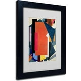 Trademark Fine Art "Abstract III" Matted Framed Art, Black Frame ...