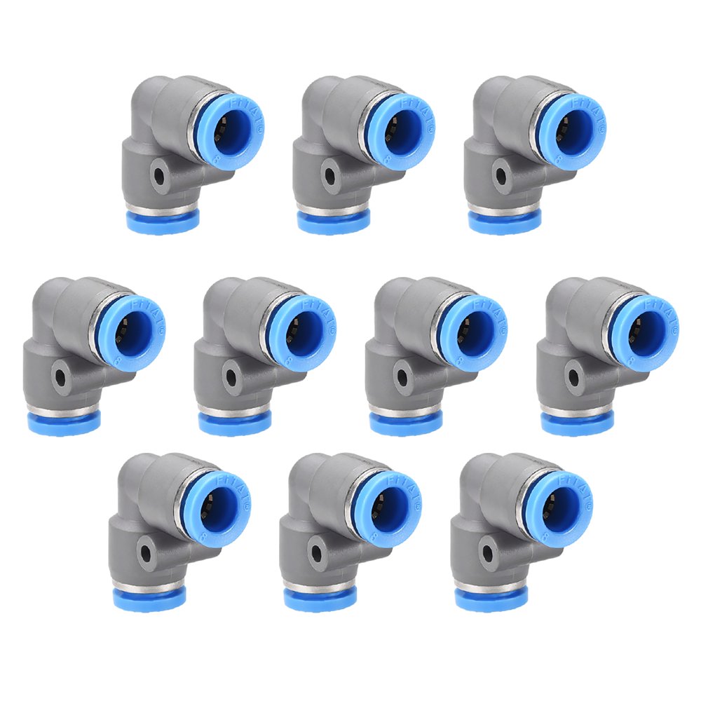 Elbow Push to Connect Air Fittings 8mm Tube OD Pneumatic Quick Release ...