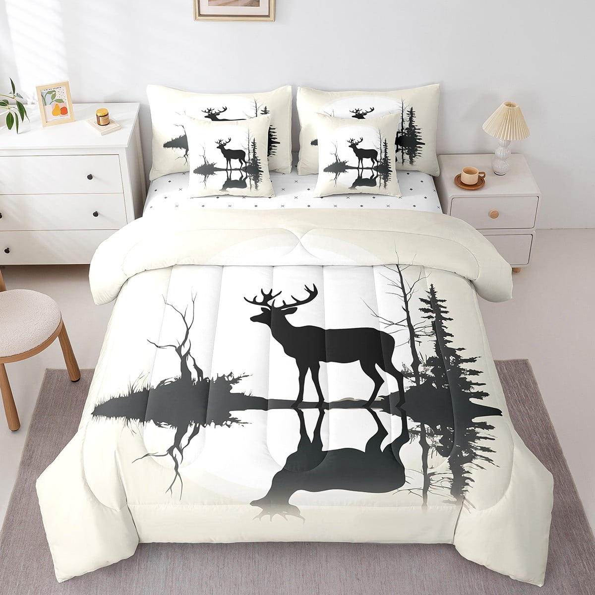 Click here for Yst 7pcs Full Comforter Set With Sheets  Hunting D... prices