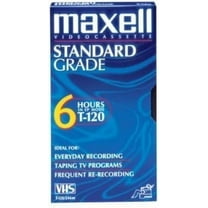 Maxell GX-MP 120 Minute Videotapes, 6 Count, 6 Pack - Walmart.com