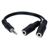 Tripp Lite P313-001 12" Mini Stereo 3.5mm Dubbing Cable Y Adapter Male ...