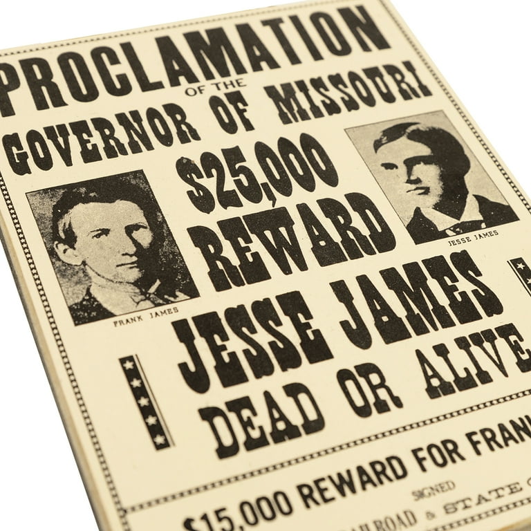 Jesse James Wanted Posters