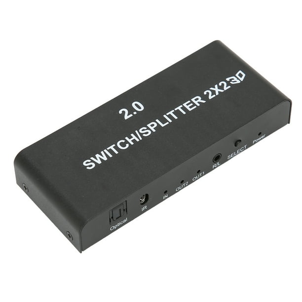 Splitter, 100-240V Sound Extraction Function 2 In 2 Out 2x2 HD ...