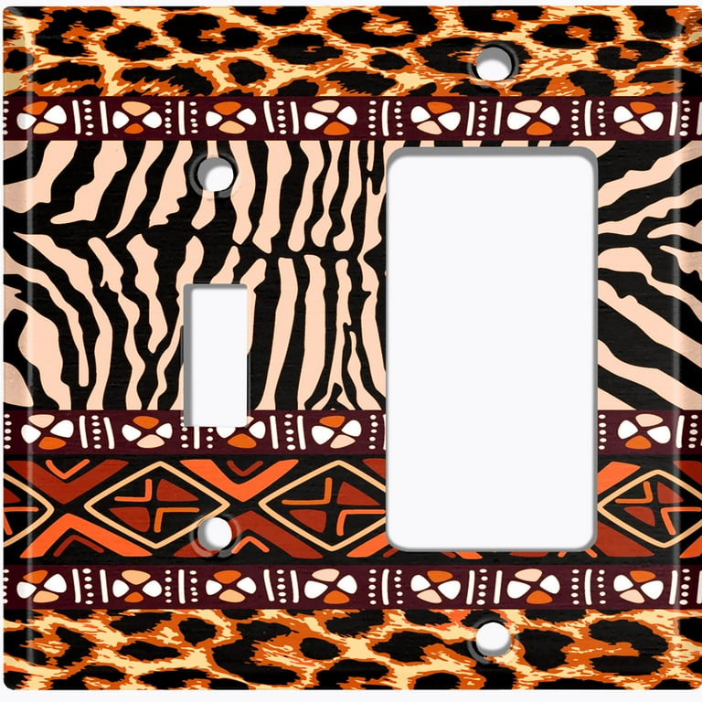 Colorful Tribal Print Letters