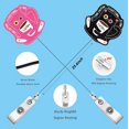 2P It's Fine I'm Fine Cat Retractable Badge Reel with ID Clip Name Tag ...