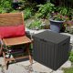 Stout Stuff 31 Gallons Square Plastic Deck Box, Dark Brown - Walmart.com
