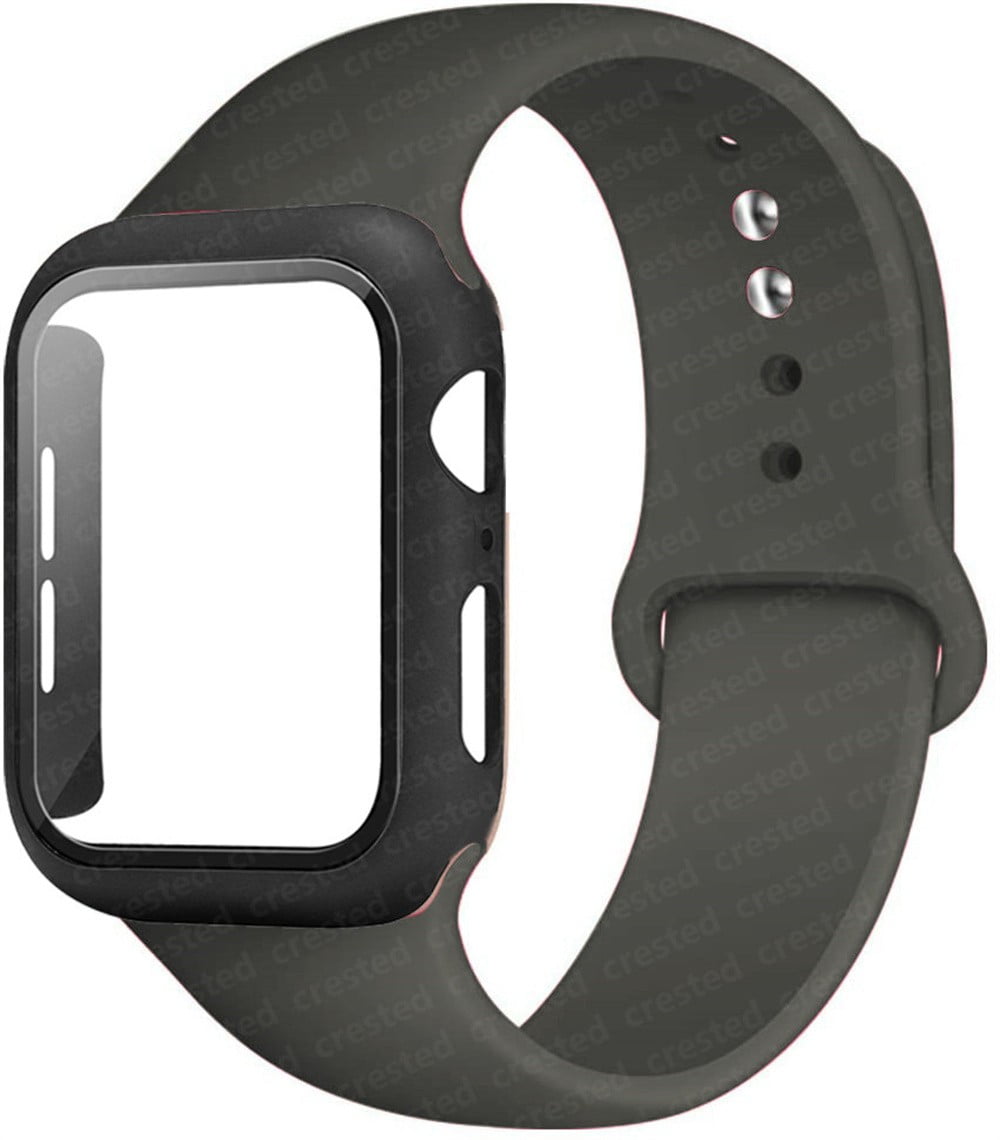 Case+ Strap For Apple Watch Band 44mm 40mm 38mm 42mm Silicone ...