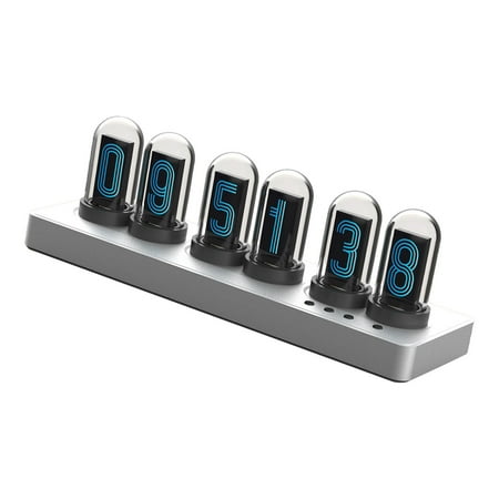 Ltore Nixie Tube Clock Tabletop Ornament DIY Analog Digital Tube Clock ...