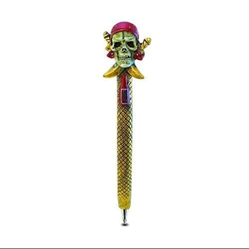 Puzzled Pirate Skull Planet Pens Resin Writing Pen - Walmart.com ...