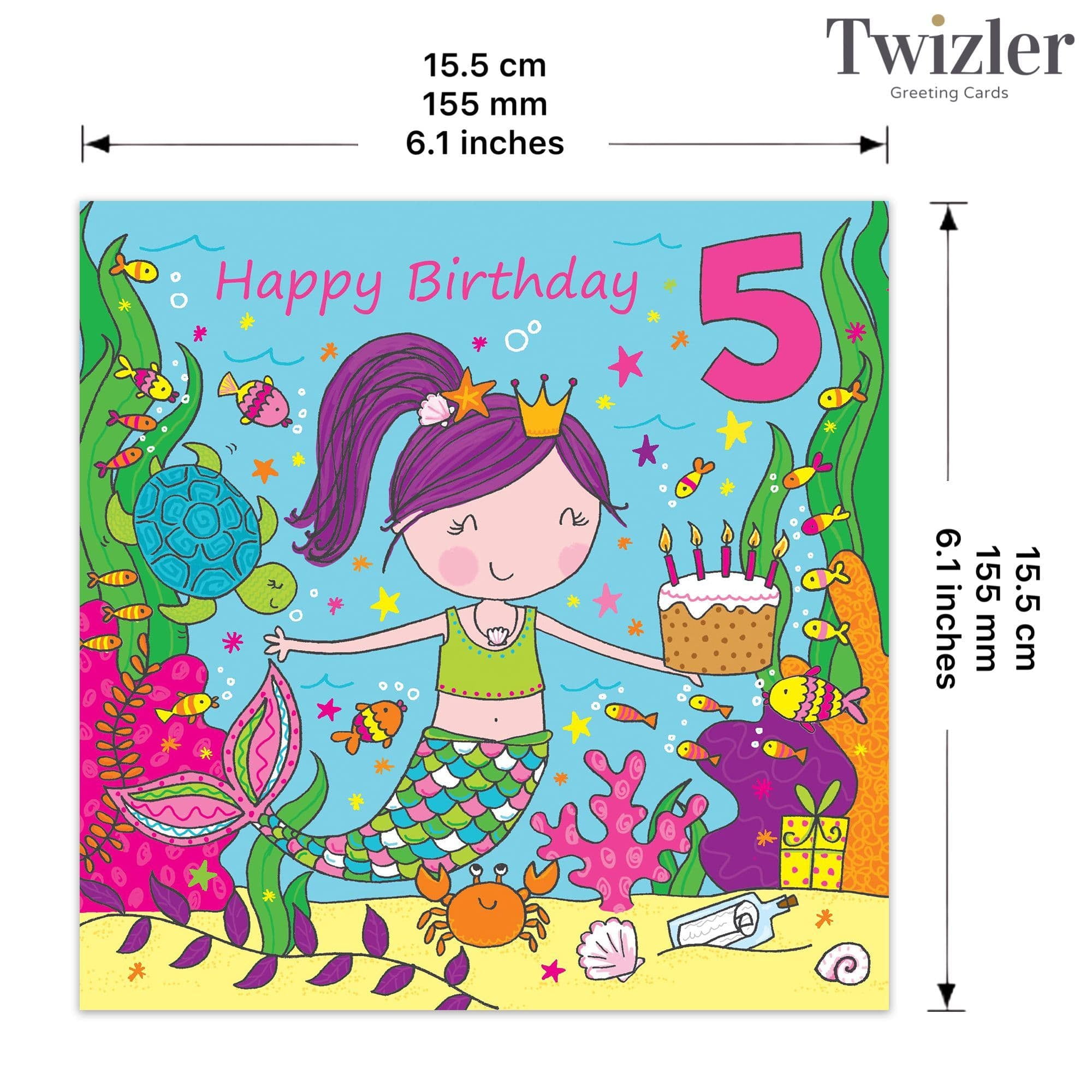 Happy 5th Birthday Card 5th Birthday Cards, 5 Today Cards, 5th