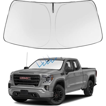 Front Windshield Sun Shade Foldable Sunshade Protector Custom Fit 2022 ...