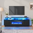 DWVO 70'' TV Stand with 36" Electric Fireplace, Entertainment Center ...