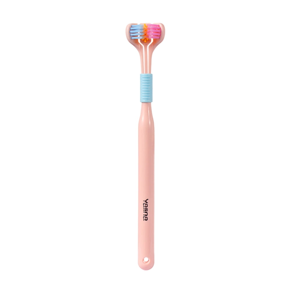 3 Sided Toothbrush for Adults Triple-Angle Tooth-Hugging Deep Cleaning ...