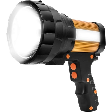 Rechargeable LED Spotlight Super Bright 6000LM Flashlight with Wall/USB ...