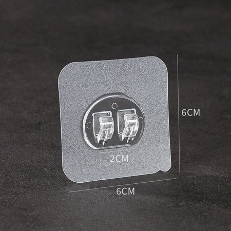 Wall Mounted Adhesive Hook Under Wire Shelf Rack Hanger Holder Insert ...