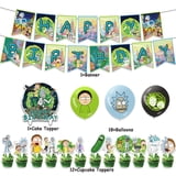 32Pcs For Rick and Morty Party Decoration Kit – Includes Banner, 18 ...