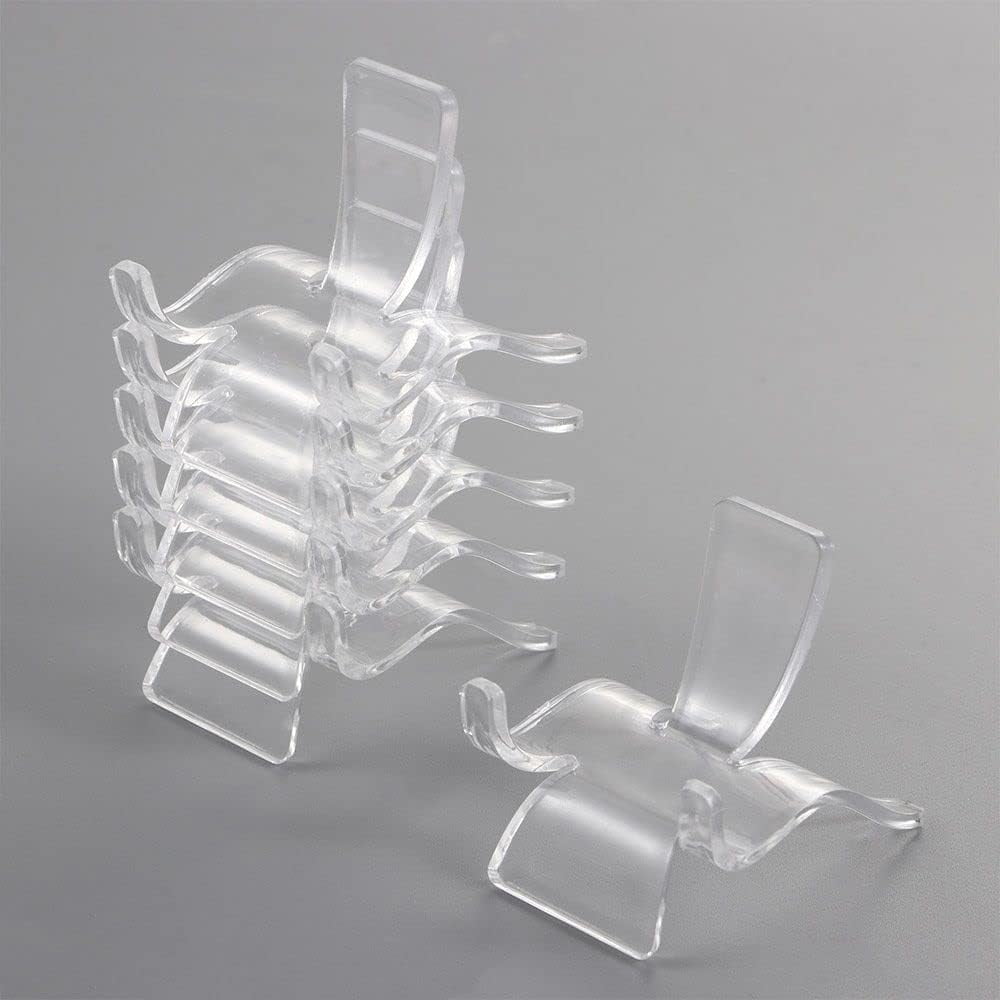 10 Pcs Acrylic Triangle Display Holder, Clear Acrylic Display Easel ...