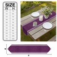 Dark Purple Retro Greek Key Table Runner Linen Burlap Table Runner 72 ...