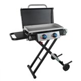 "Razor Portable 25"" 2-Burner LP Propane Gas Griddle with Folding Shelf ...