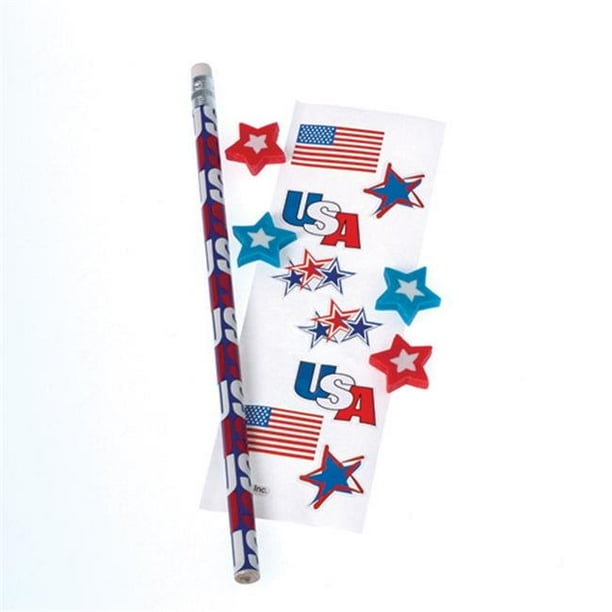 US Toy Company 1411 Patriotic Activity Packs - Pack of 12 - Walmart.com ...