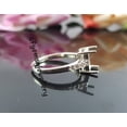AFGEMSNJEWELLERY 925 Sterling Silver Semi Mount Ring 6x8mm Emerald Cut ...