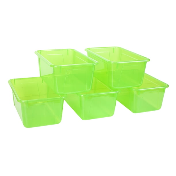 Storex Plastic Cubby Bin, Craft and Supply Storage for Kids, Candy ...