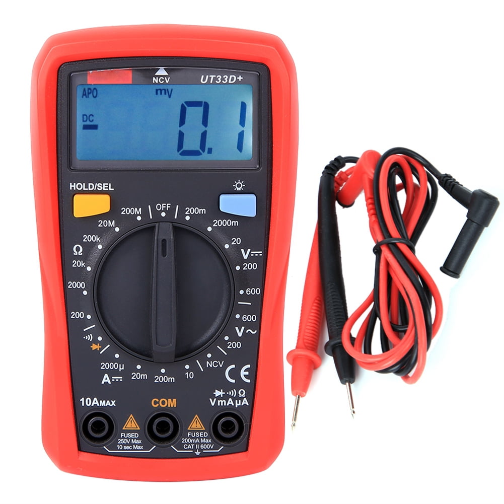 Multímetro, UT33dMultimeter, voltímetro digital portátil de plástico ...