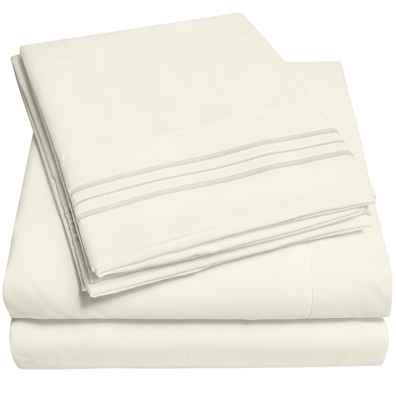 1800 Thread Count 4 Piece Deep Pocket Bedroom Bed Sheet Set Twin 1800 Thread Count 4 Piece Deep Pocket Bedroom Bed Sheet Set Twin