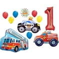 Team Rescue 1st Birthday Party Supplies and First Responders Balloon ...