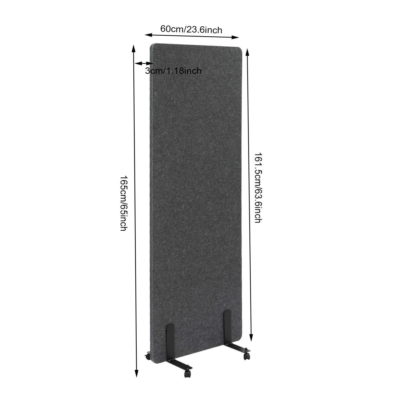 Miumaeov Freestanding Office Partition Noise Reducing Acoustic Room ...