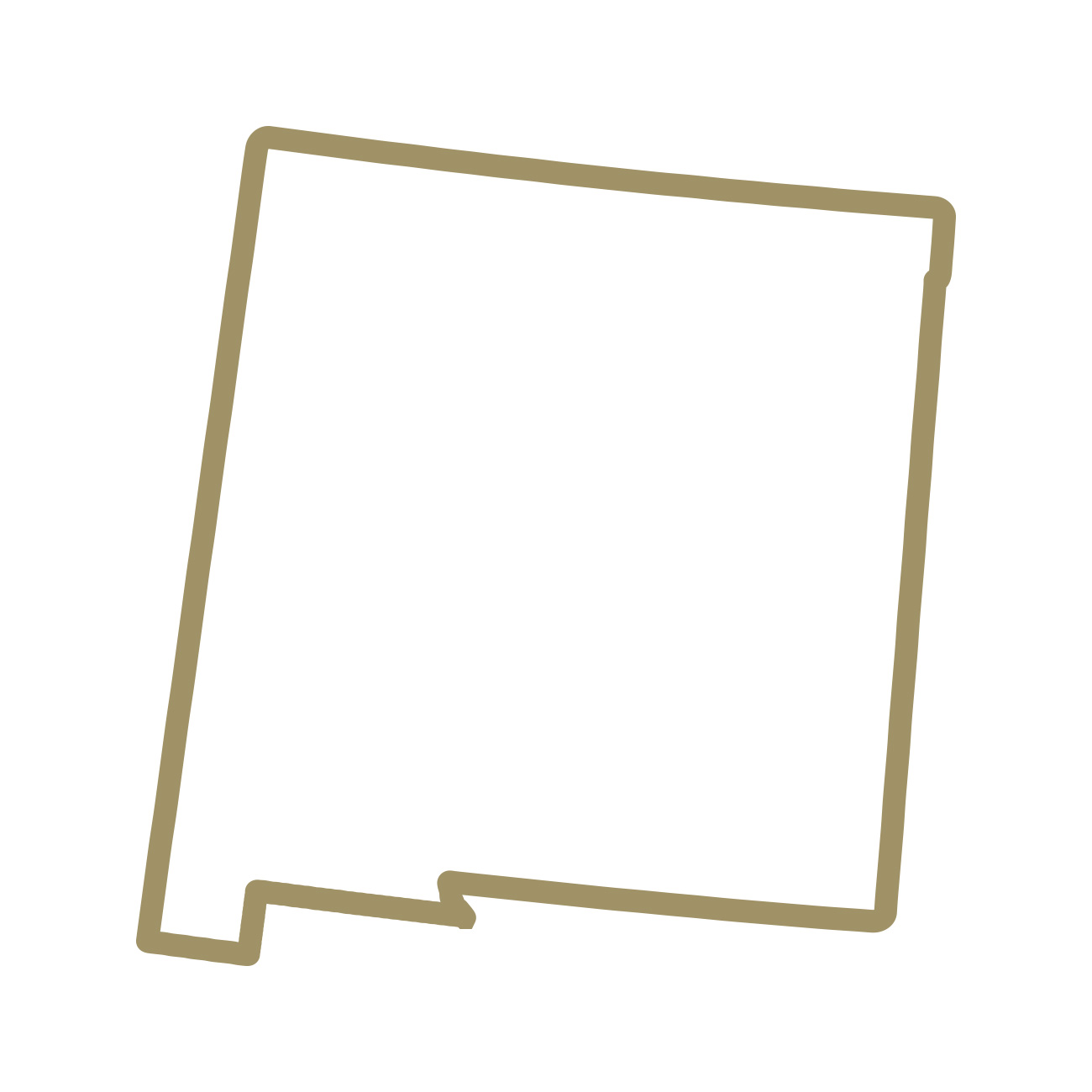 New Mexico Outline Sticker Decal Die Cut - Self Adhesive Vinyl ...