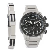 Citizen Men's Eco-Drive Weekender Brycen Stainless Chronograph Watch ...