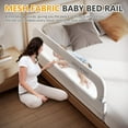 Universal Kids Bed Guardrail, 46in Adjustable Height Baby Safety Rails ...