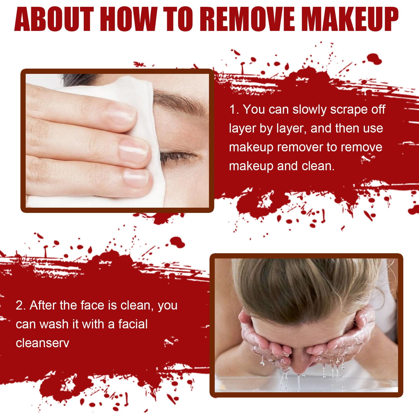 Buy HGWXX7 Professionals Special Effects Makeup Kit Fake Blood Crusted ...