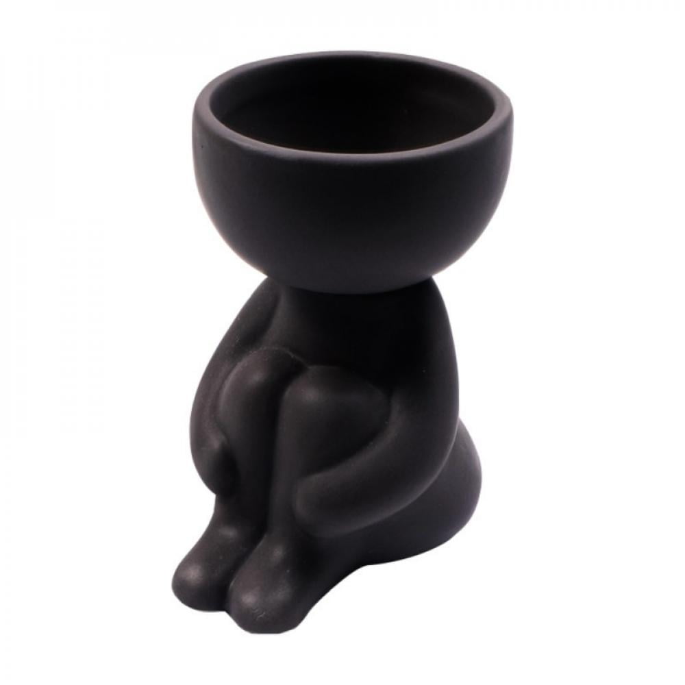 CawBing Human Shaped Planter Pot Ceramic Succulent Planter Vase Planter ...