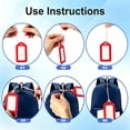 22 Pcs Colorful Luggage Tags, Durable Suitcase Name Tags, Travel Bag ...