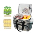Abstract Flower Pattern Symmetrical Portable Cooler Lunch Box Reusable ...