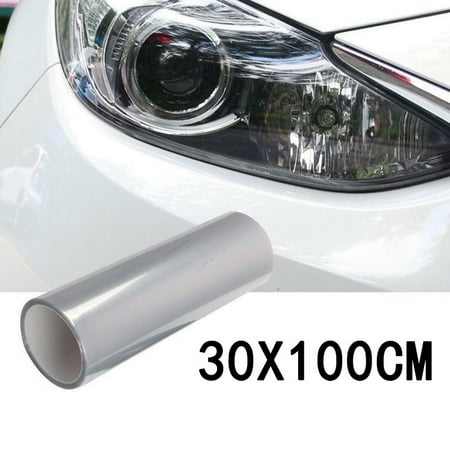1 Roll Car UV Sunlight Protection Vinyl Headlight Wrap Cover Clear Film ...
