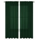 Decotex 2 Piece Elegant Solid Sheer Window Curtain Panels Treatment ...