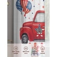 4th of July Sheer Curtains for Living Room Bedroom Red Truck Balloon ...